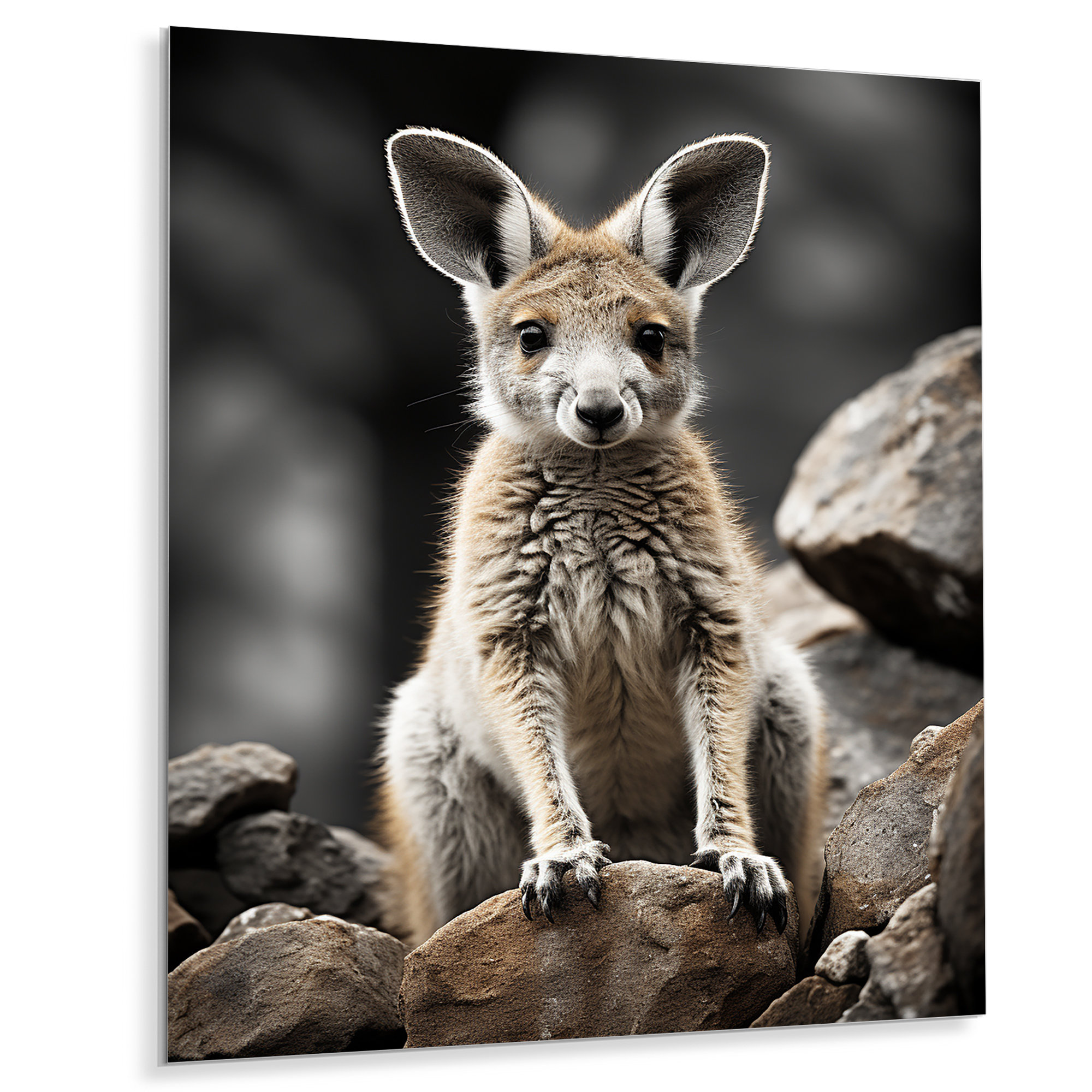 Millwood Pines Kangaroo Bound - Animals Kangaroo Metal Wall Decor ...