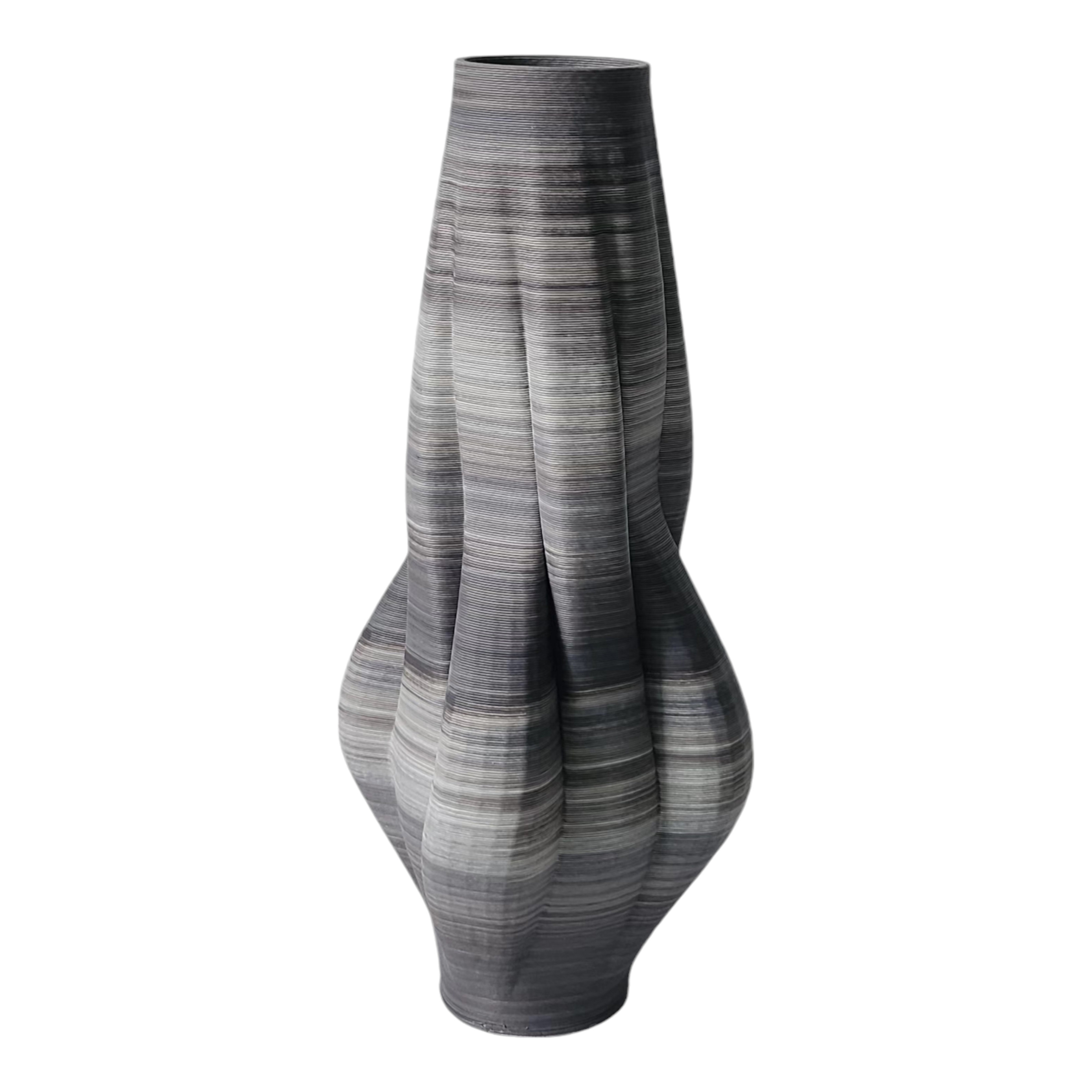 Latitude Run® Stoneware Vase With Artistic Contoured Silhouette And ...