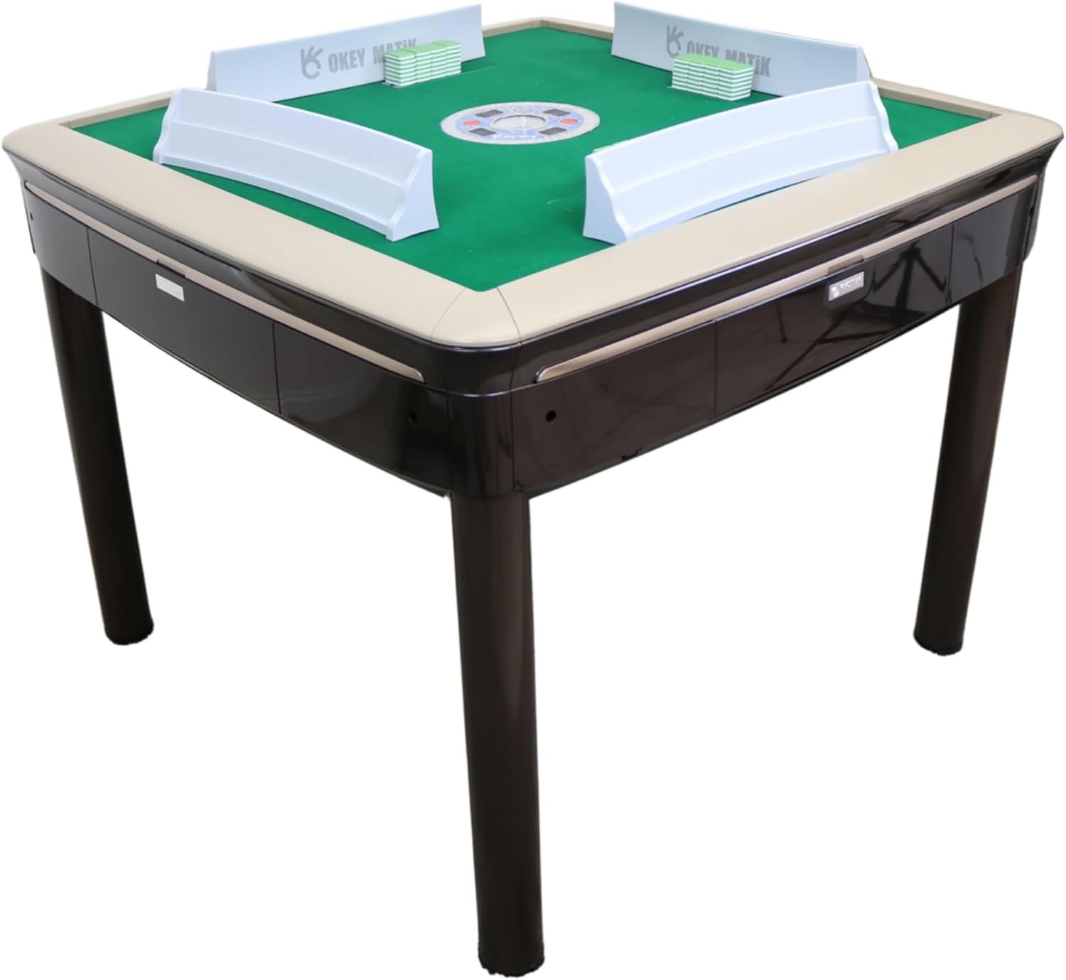 USA MJ TABLE Automatic Rummy Table Rummy Tiles 4-Legs Dining Table ...