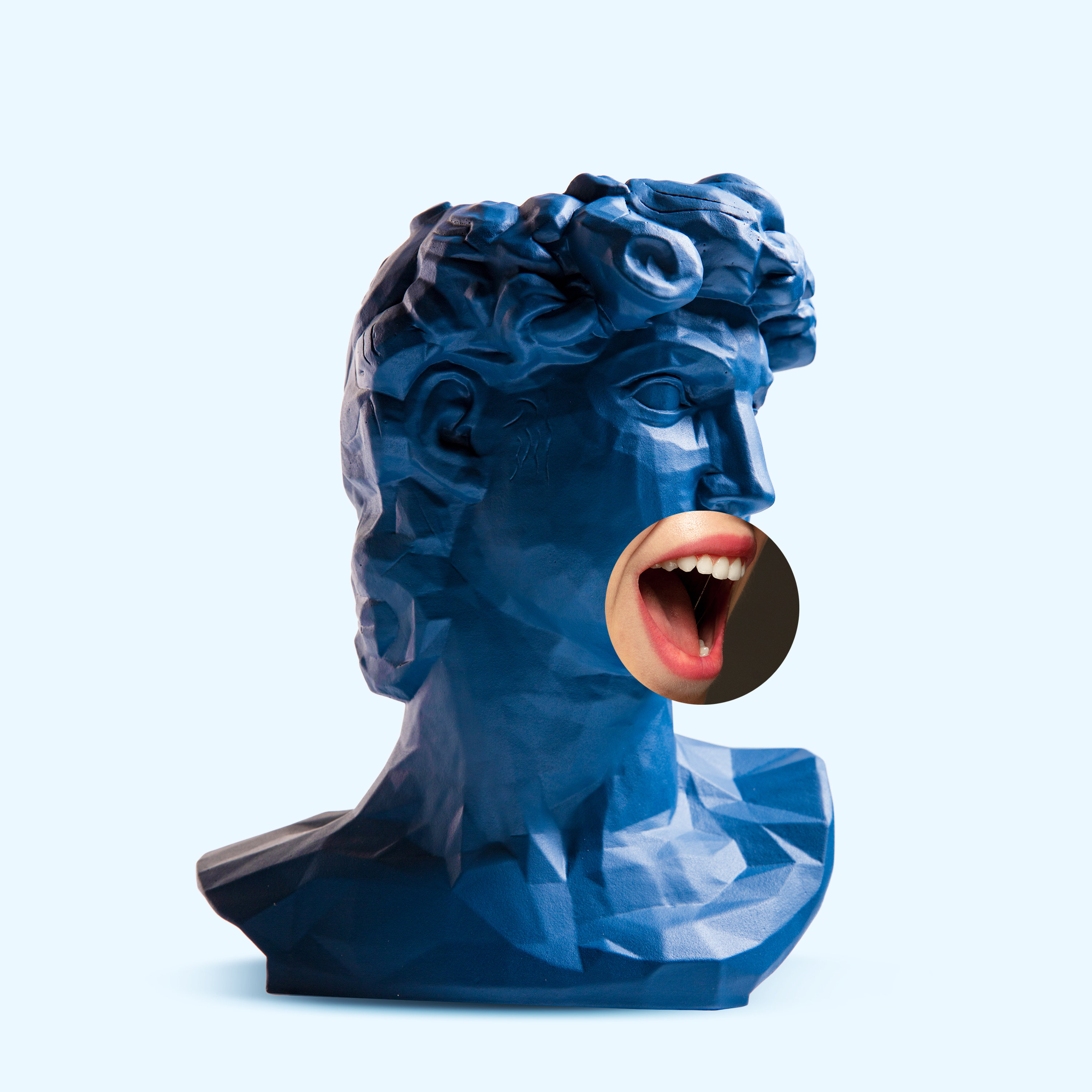 Happy Larry Collage With Plaster Head | Wayfair.co.uk