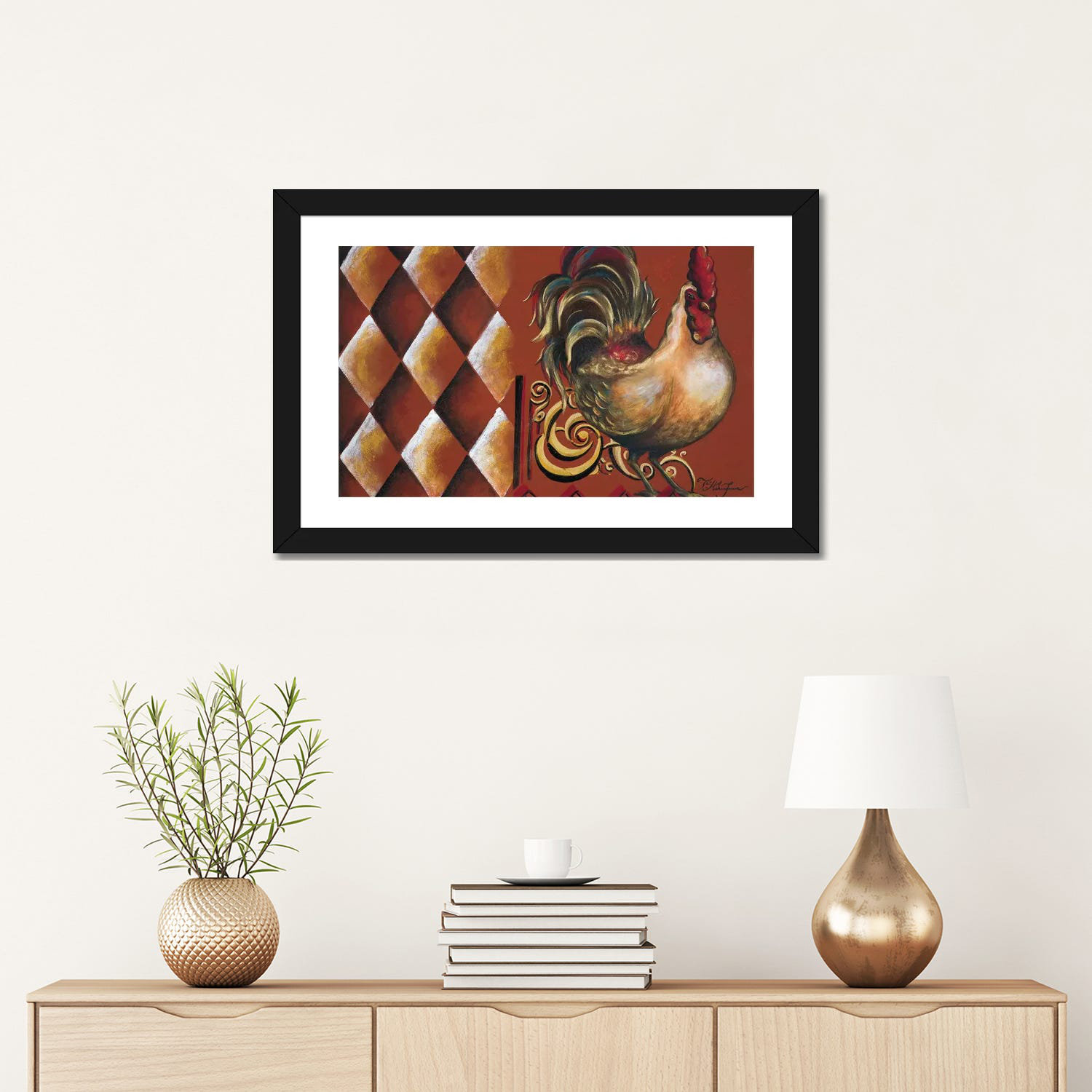 East Urban Home Rules the Roosters II by Tiffany Hakimipour - Painting ...