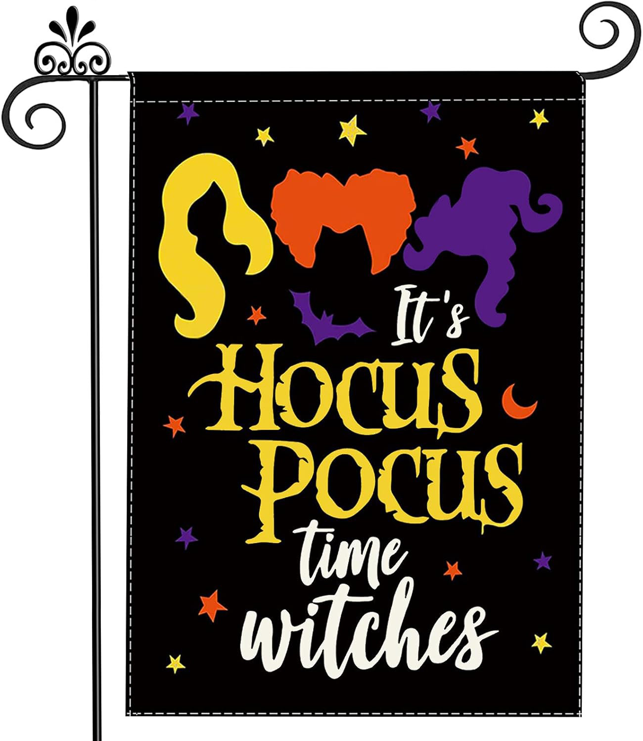 The Holiday Aisle® Double Sided Hocus Pocus Decor Flag For Halloween ...