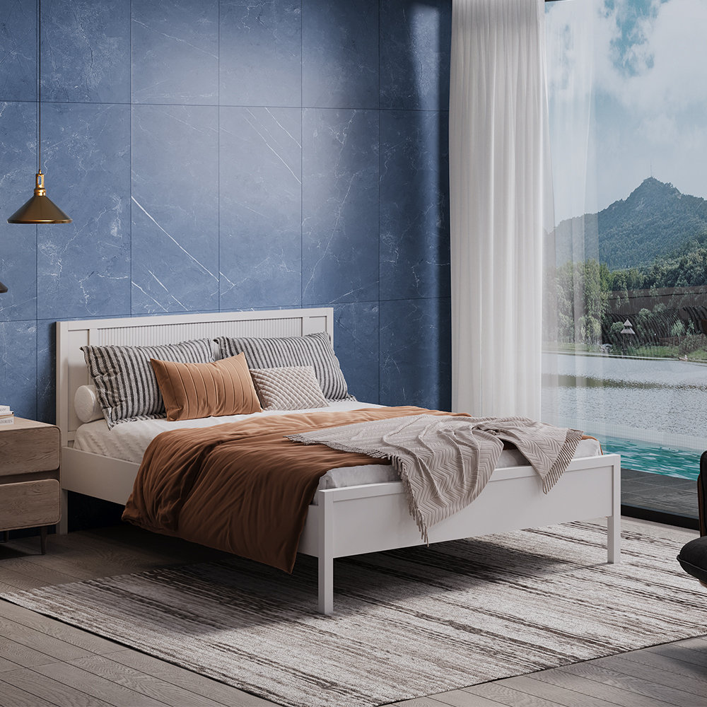 Lark Manor Rubble series - white bed | Wayfair.co.uk