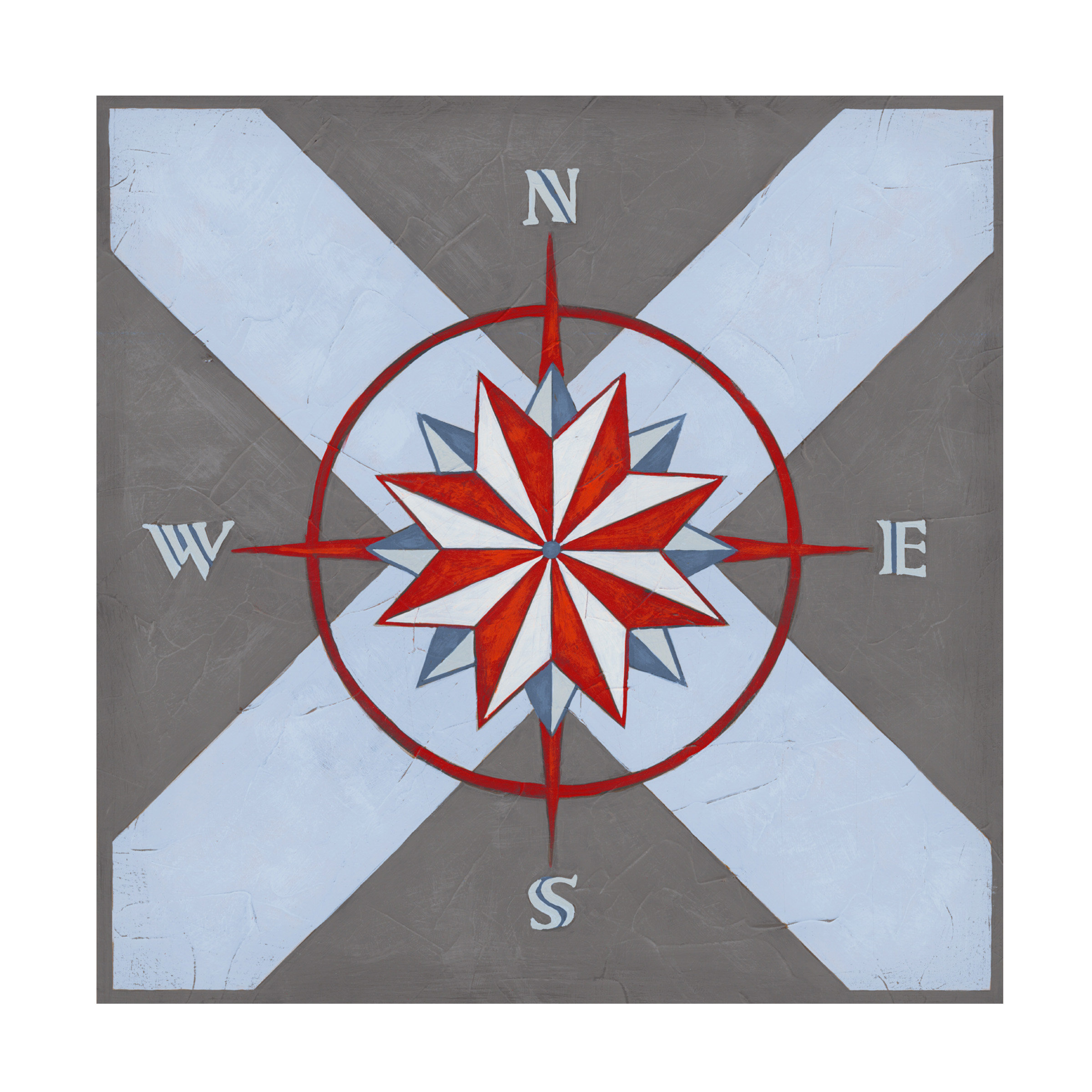 Trademark Fine Art June Erica Vess 'Nautical Graphic I' Canvas Art ...