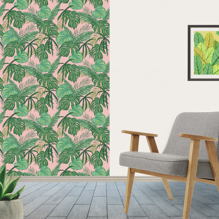 Bay Isle Home Faizan 3m x 1.2m Textured Matte Peel and Stick Wallpaper ...