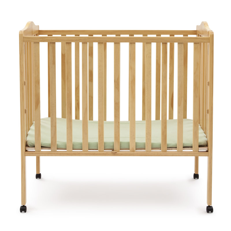 Delta Children Folding Mini Portable Crib with Mattress & Reviews | Wayfair