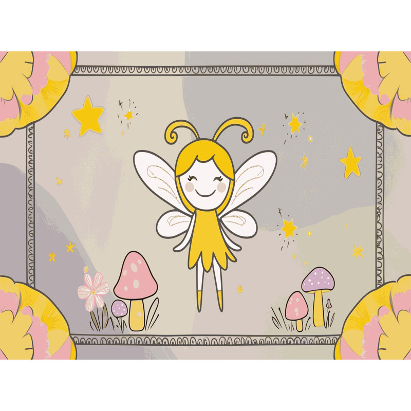 Zoomie Kids Washable Fairy Tale Fantasy Rug | Wayfair