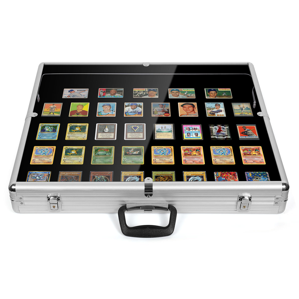 ANMINY 24"WX20"D Portable Showcase With Locks For Jewelry, Trading ...