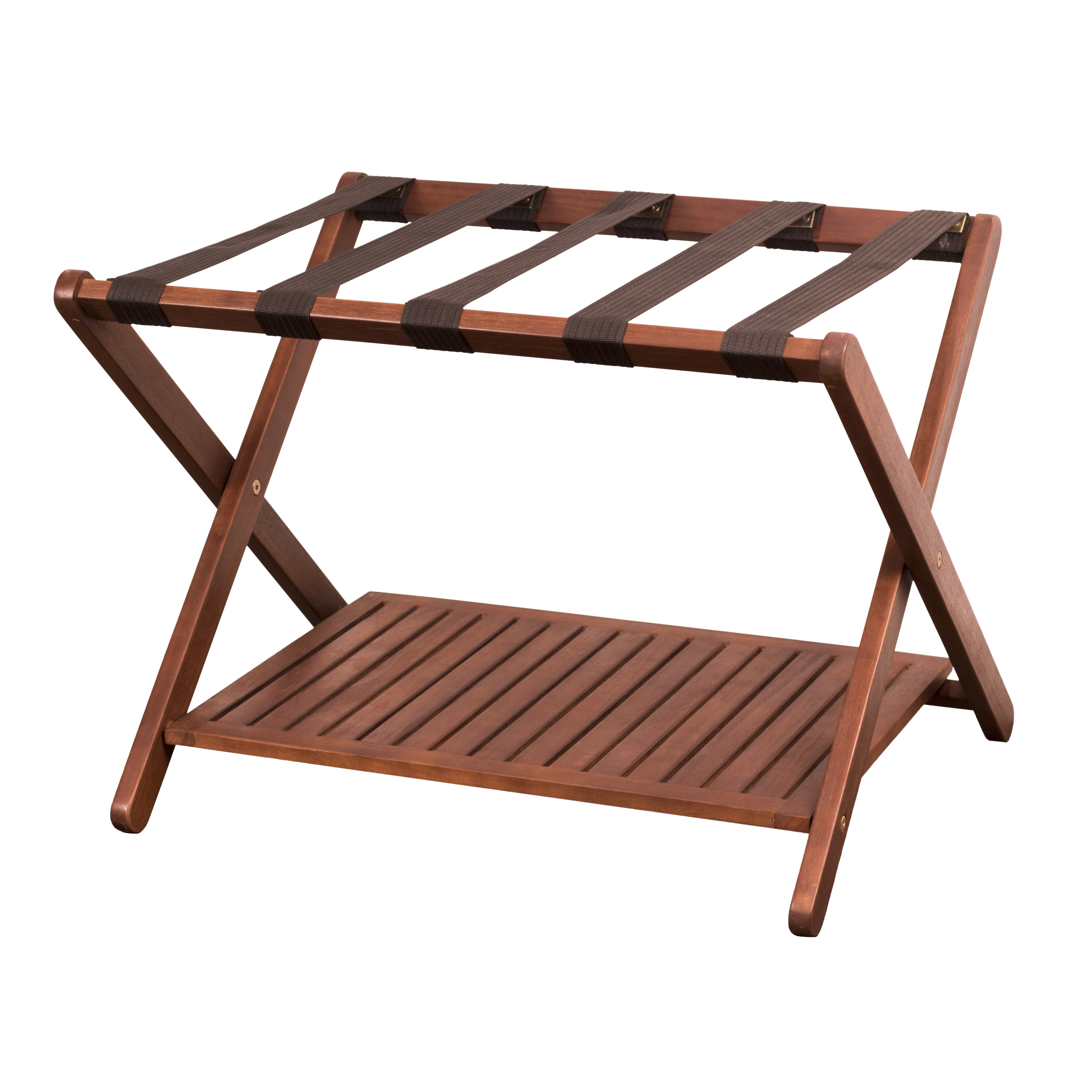 Latitude Run® Yossi Folding Wood Luggage Rack & Reviews | Wayfair