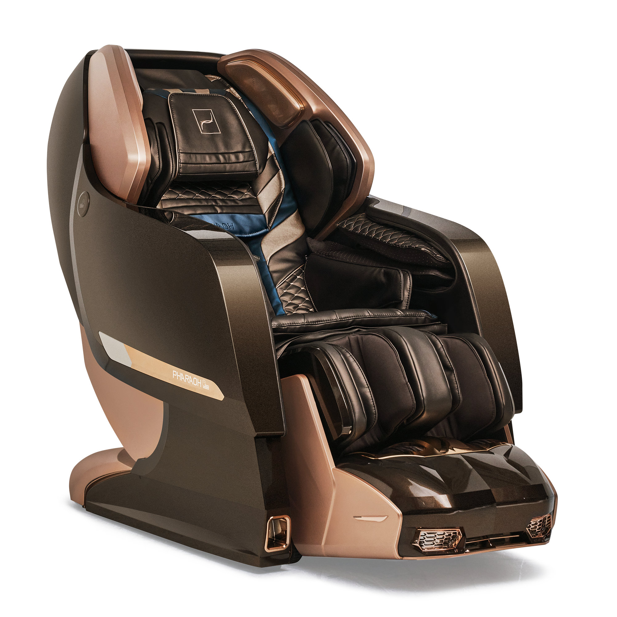 Bodyfriend Genuine Leather Power Reclining Heated Massage Chair ...
