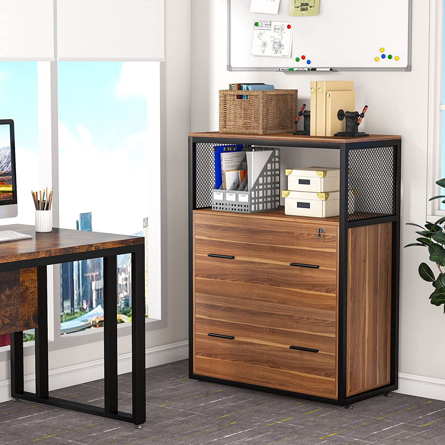 Wade Logan 2 Drawer File Cabinet With Lock Letter/ Legal / A4 Size ...
