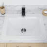 Karran Valera 21" Rectangular Top Mount Vitreous China Bathroom Sink in ...