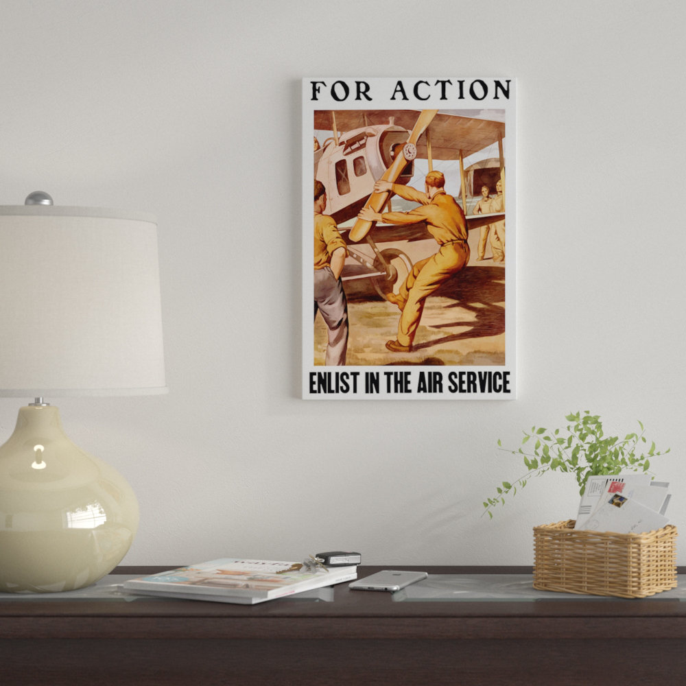 Bless international WWI Poster Of A US Airman Cranking The Propeller Of ...