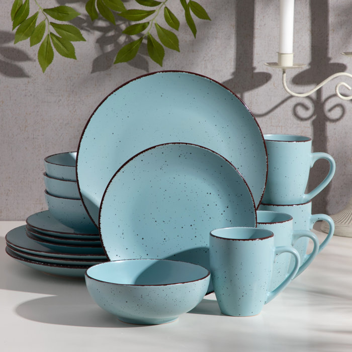 Vancasso Moda 16 Piece Stoneware Dinnerware Set - Service for 4 ...
