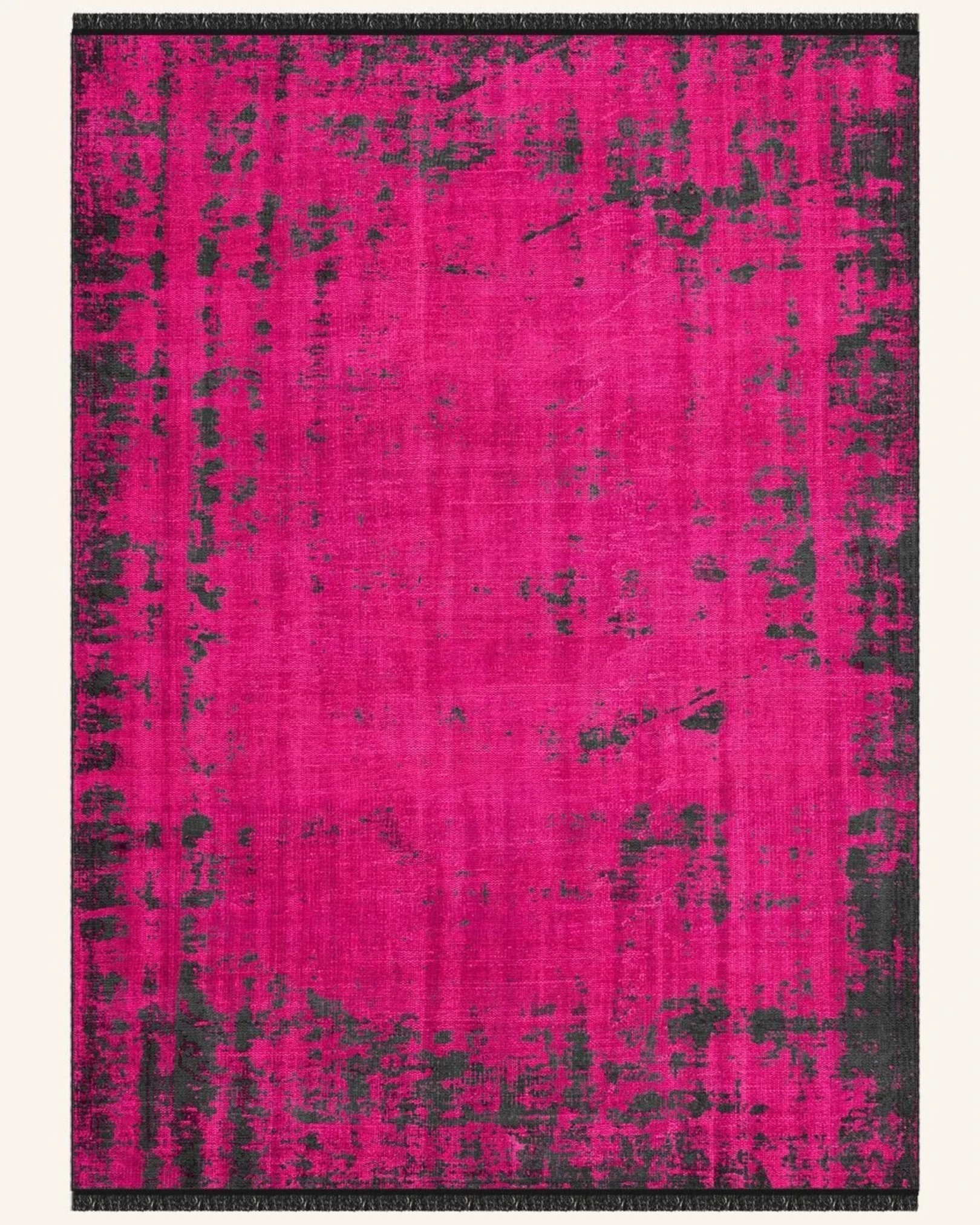 Bungalow Rose Germencik Vintage Look Fuschia Machine Woven Cotton ...