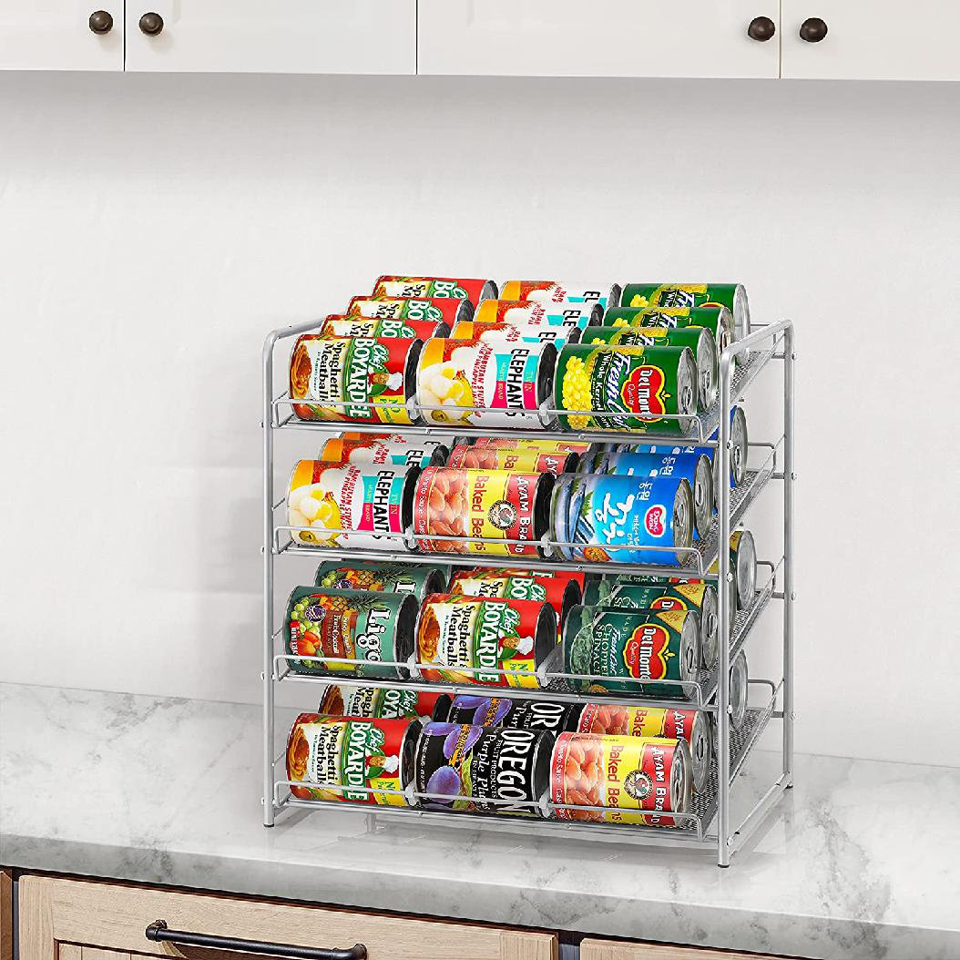 Rebrilliant Can Rack Organizer, Stackable Can Storage Dispenser Holds ...