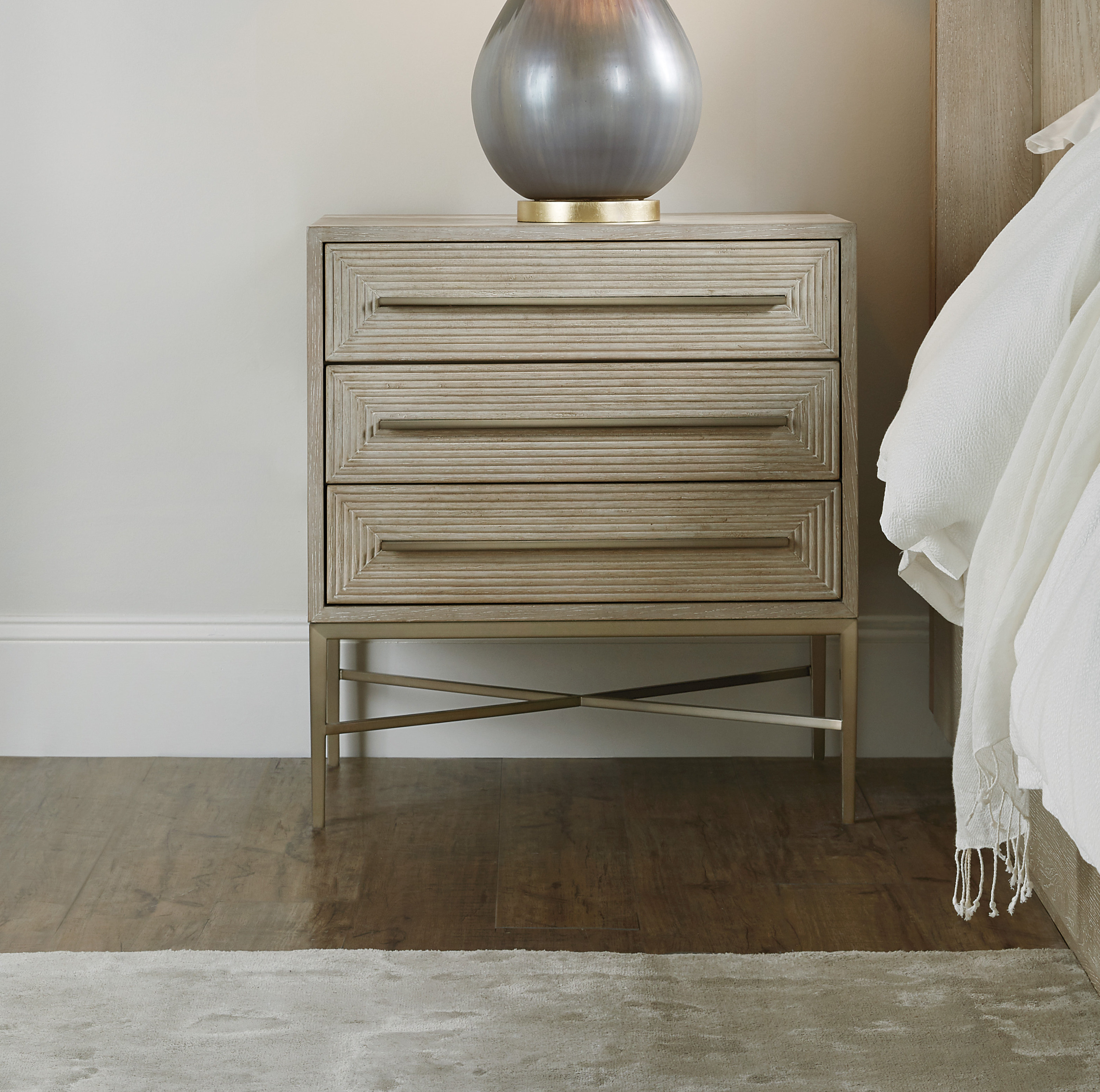 Hooker Furniture Cascade 3 - Drawer Nightstand in Light Brown & Reviews ...