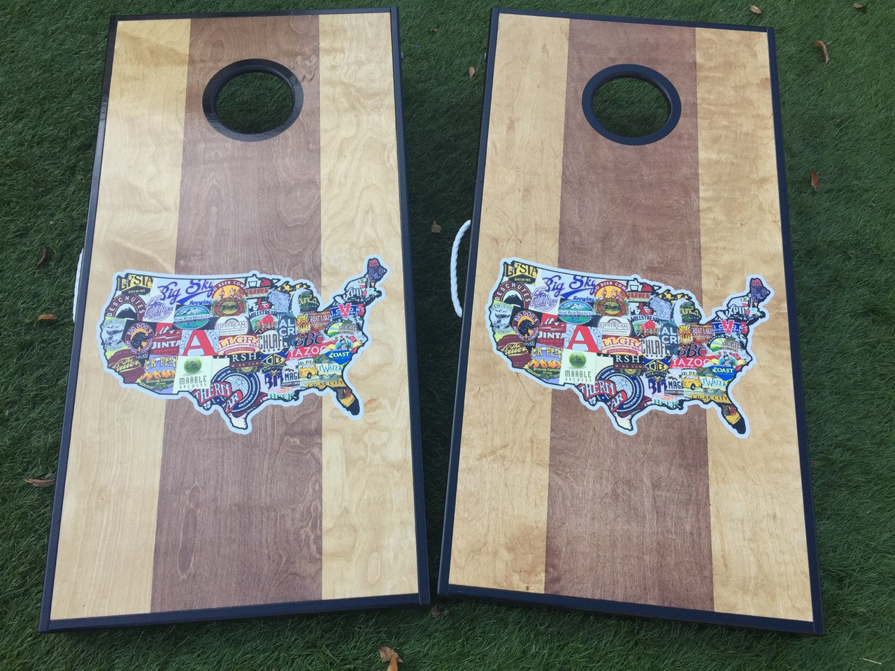 West Georgia Cornhole Dual Stained Craft Beer Custom 10 Piece Cornhole ...