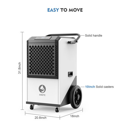 Edendirect 250 Pints Per Day Commercial Dehumidifier for Rooms Up to ...