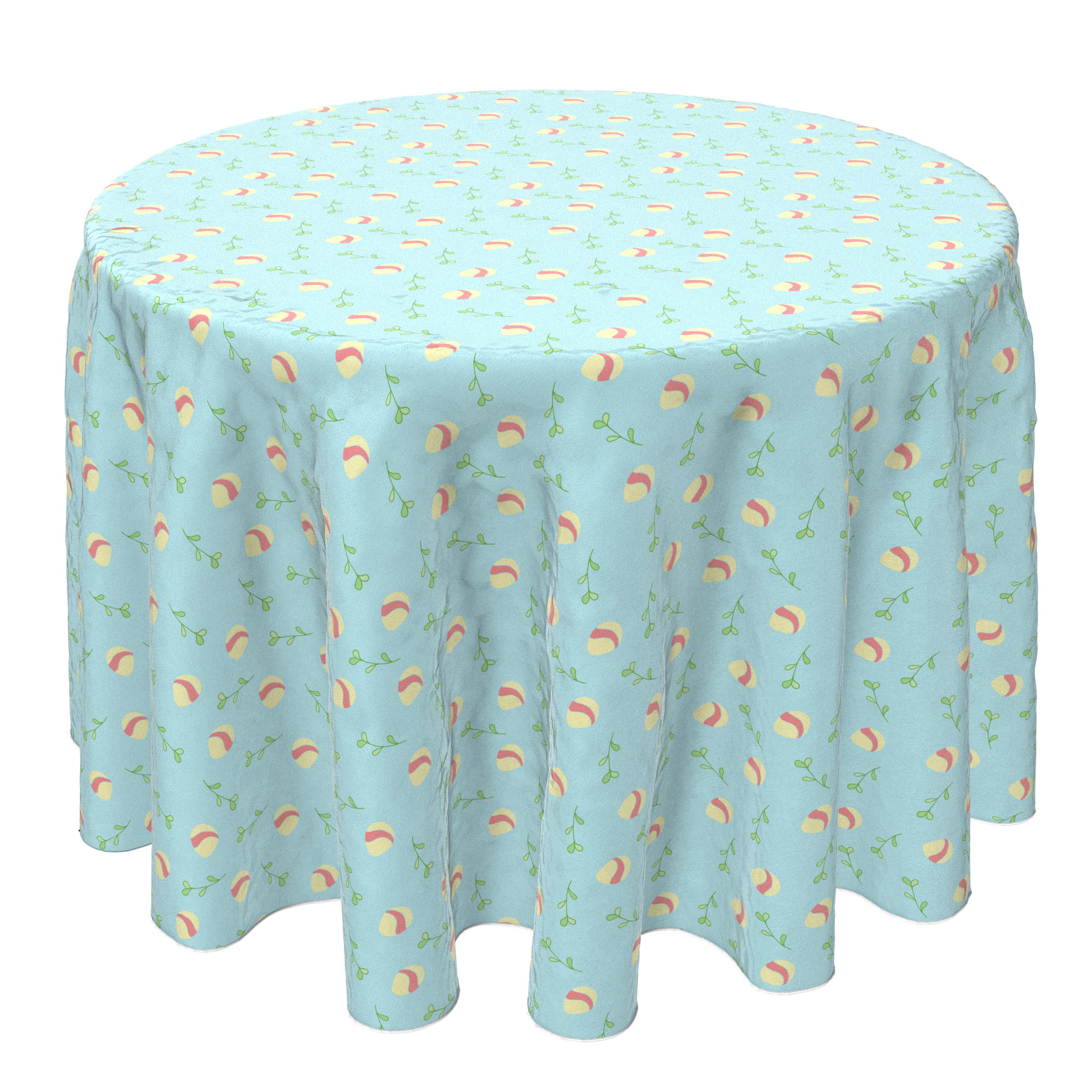 The Holiday Aisle® Geogia Round Cotton Tablecloth | Wayfair