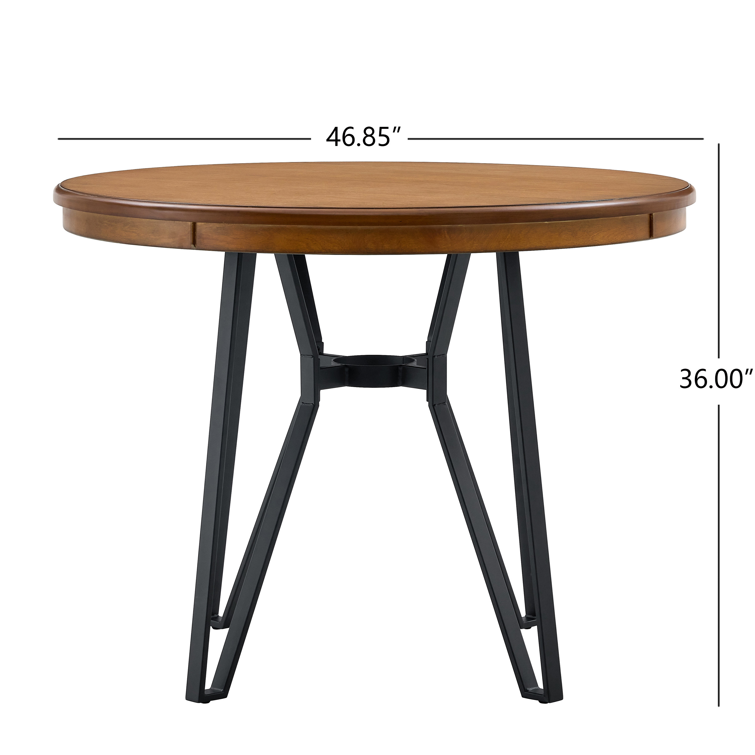 17 Stories Maralou Wooden Round Bar Table | Wayfair