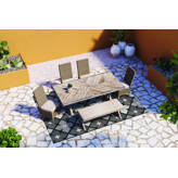 Beachcrest Home Danny Porcelain Outdoor Dining Table & Reviews | Wayfair
