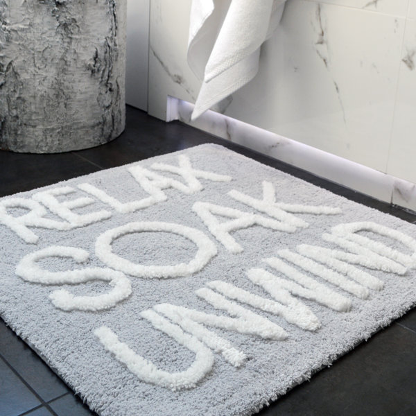 Maturi Warne Relax Soak Unwind Square Bath Mat | Wayfair.co.uk