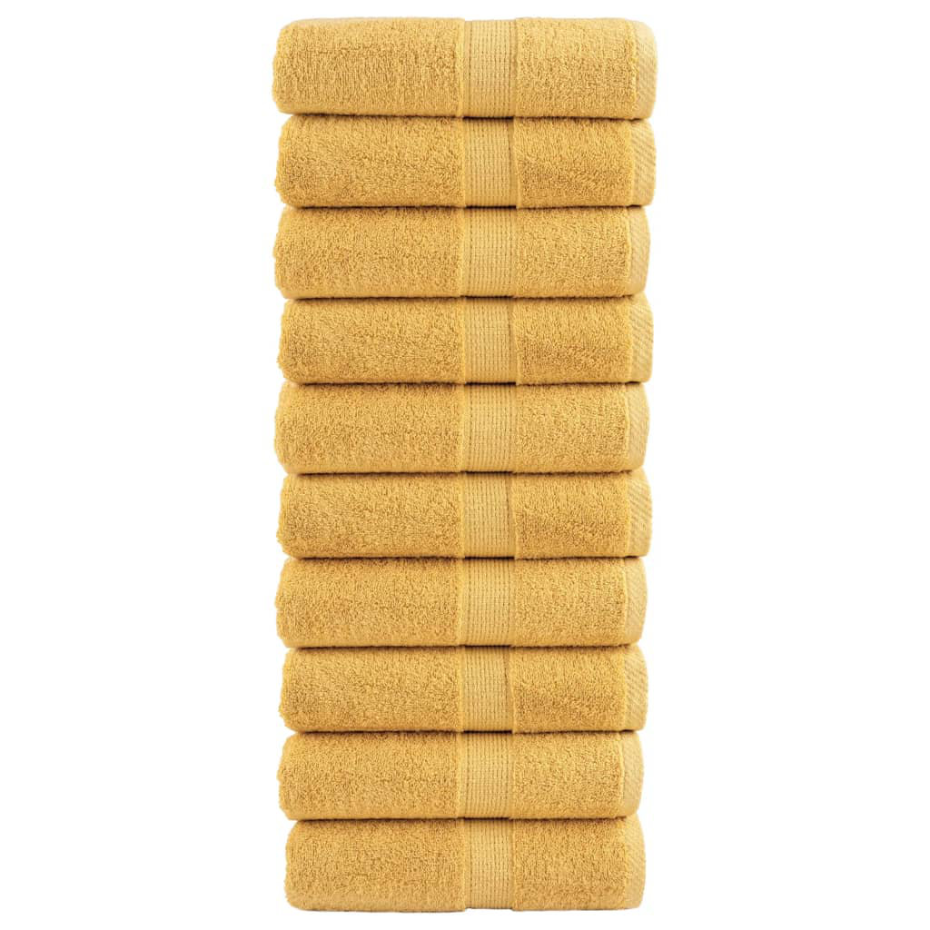 VidaXL Rhylen 100% Cotton Bath Towels - Set of 10 | Wayfair