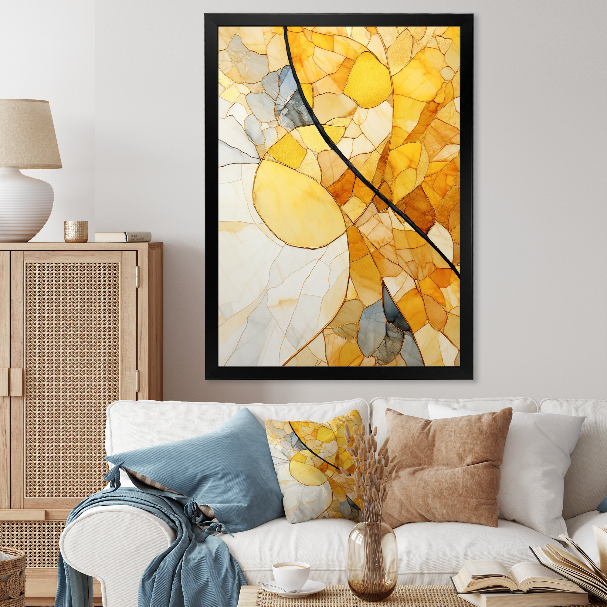 Ivy Bronx Yellow Solar Panels Sunlight Collage II - Abstract Collages ...