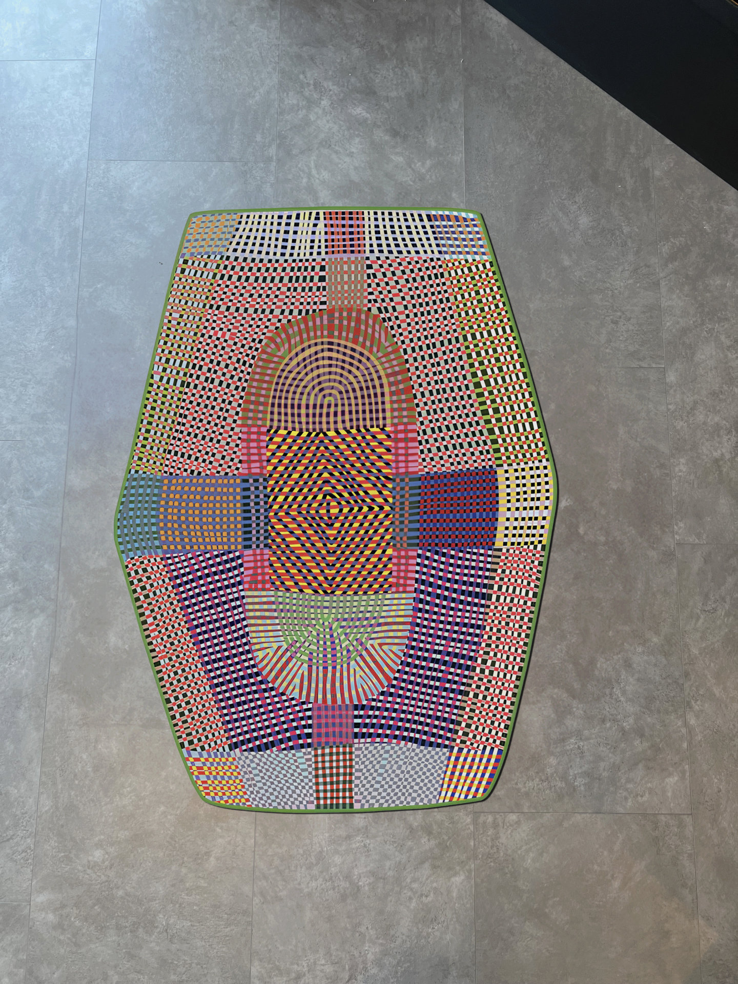 Dakota Fields Multi-Colored Hexagonal Geometric Patterned Modern ...