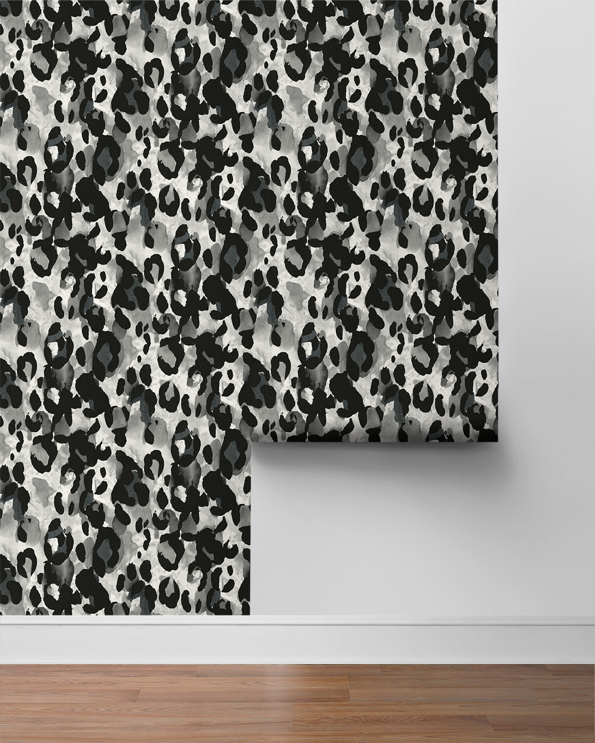 Bay Isle Home™ Ajwaa Anchored Grey Leopard Print Peel And Stick ...