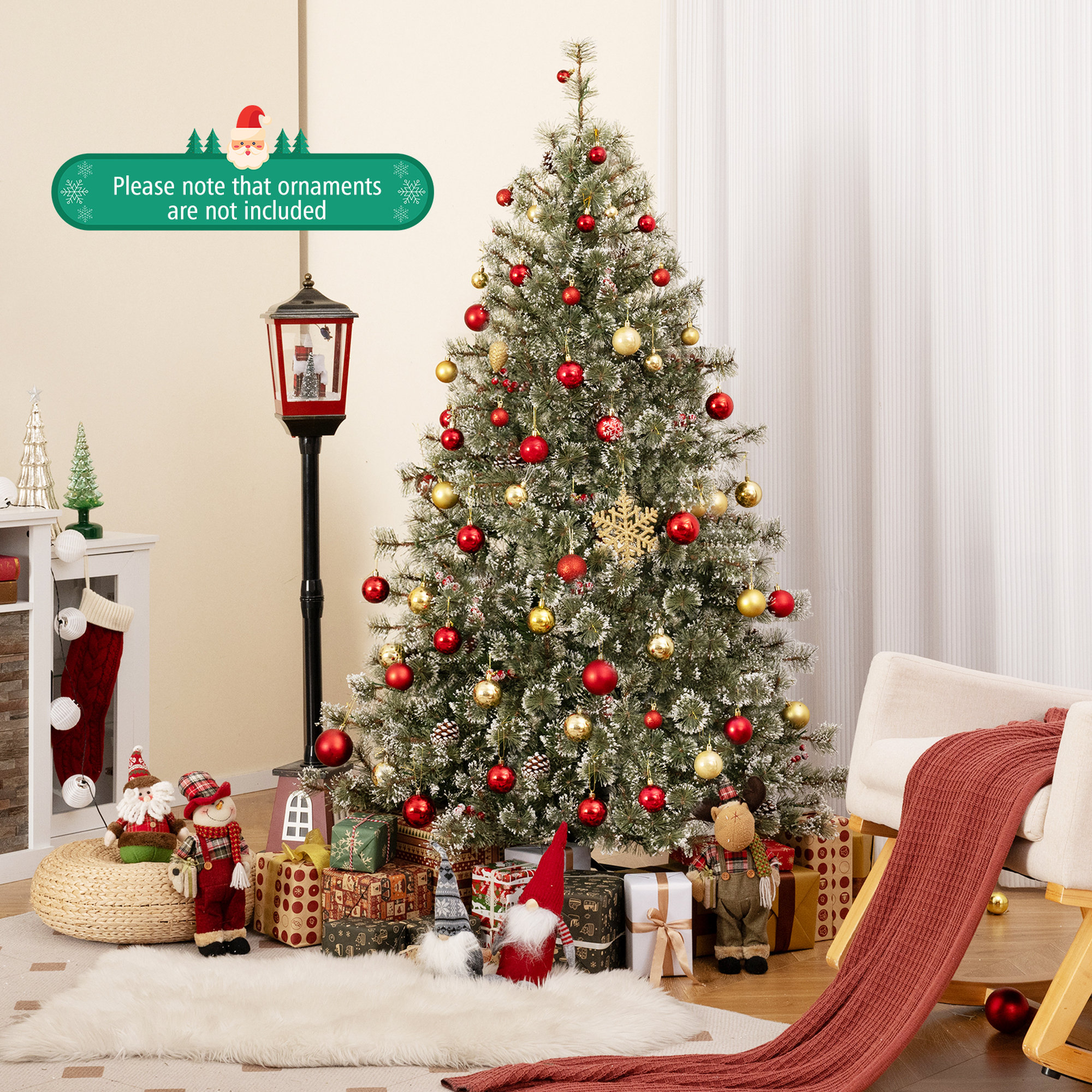The Holiday Aisle® 6 Ft Artificial Christmas Tree With 360° Quick Power ...