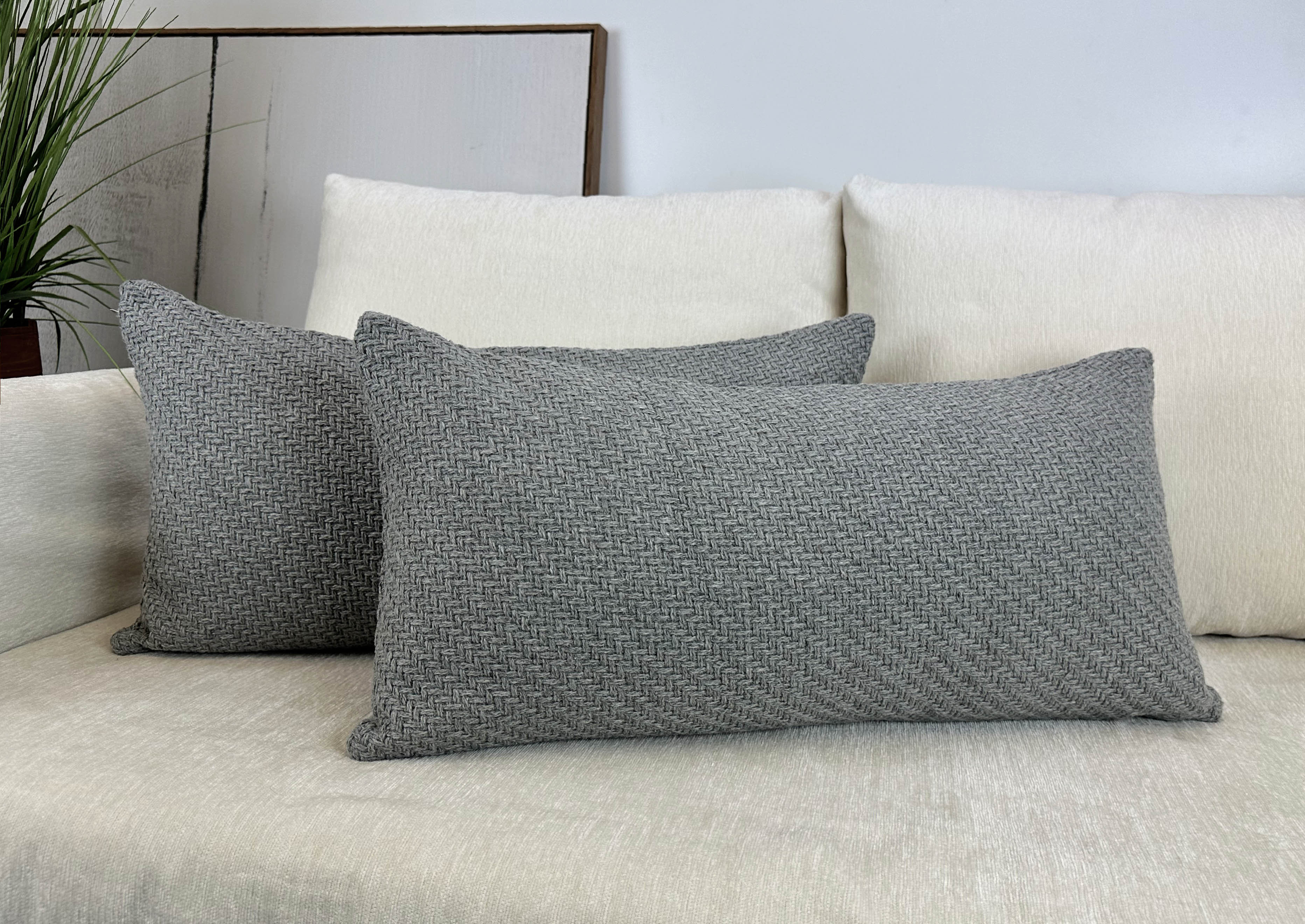 Aiking Textured Polyester Pillow Cover | Wayfair