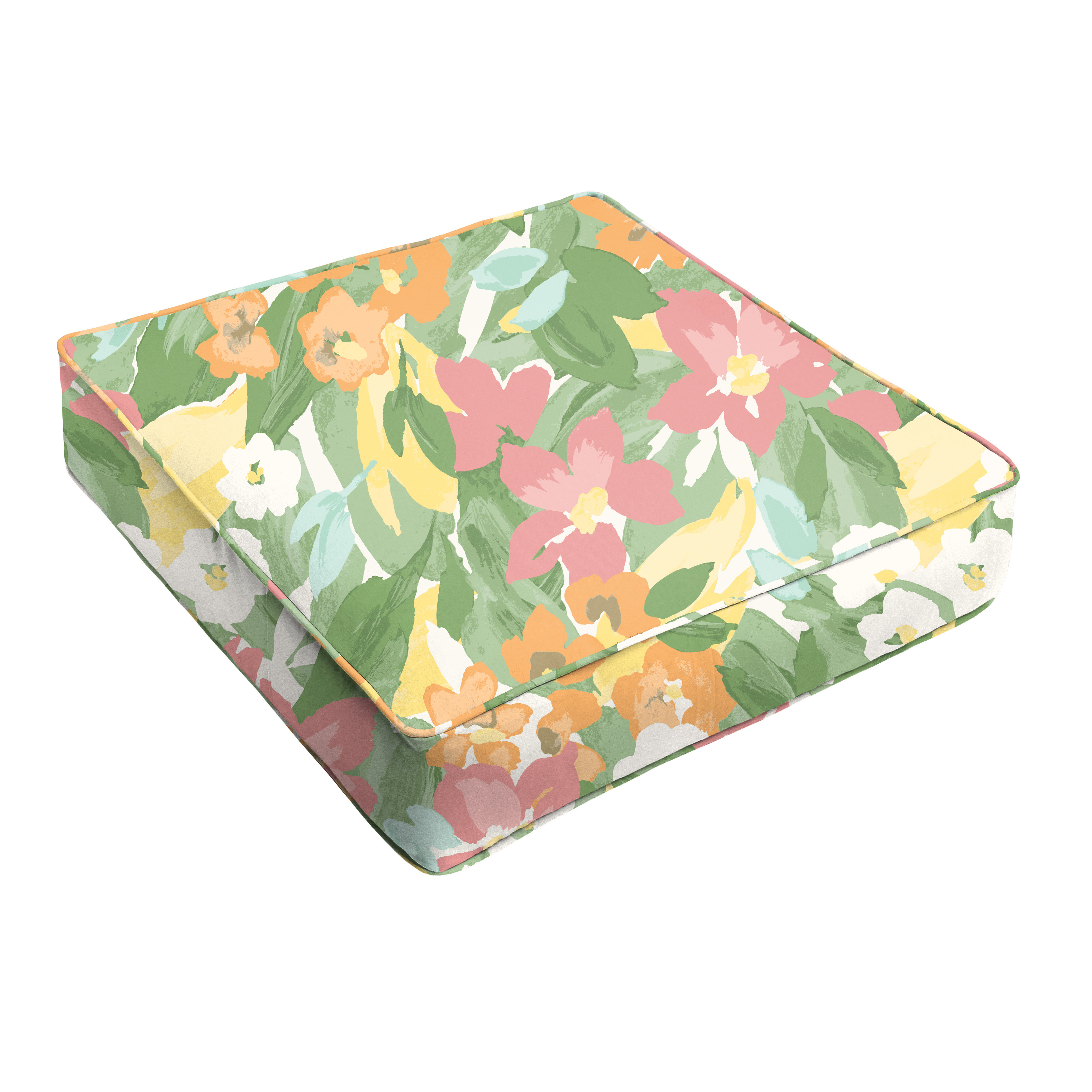 Red Barrel Studio® Outdoor Floral Corded Deep Seating Cushion | Wayfair