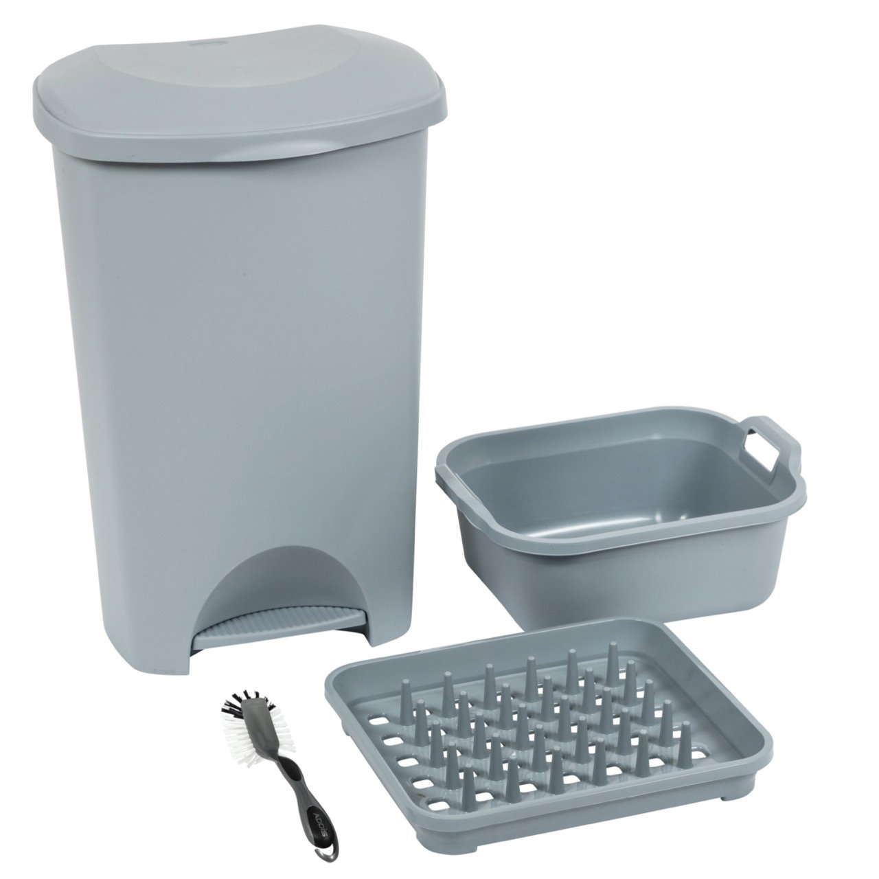 Addis Housewares Plastic Step On Trash Can Sets ( 50L ) & Reviews ...