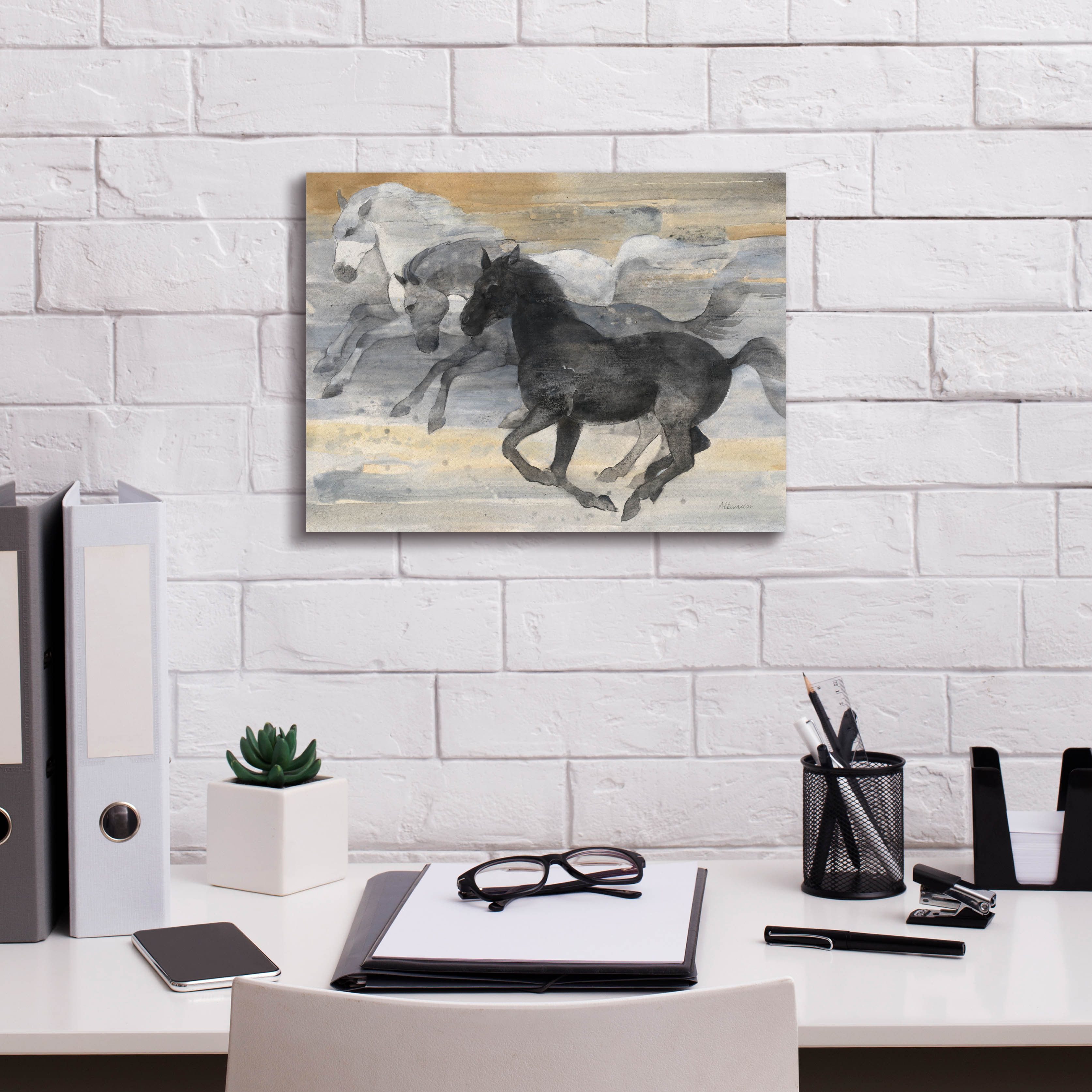 Epic Graffiti 'Prancing Trio' by Albena Hristova Canvas Wall Art, 16" x ...