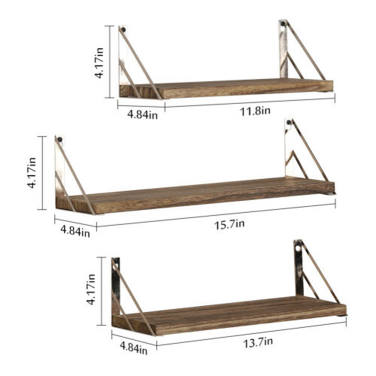 Loon Peak® Belle-Isle 3 Piece Floating Shelf | Wayfair