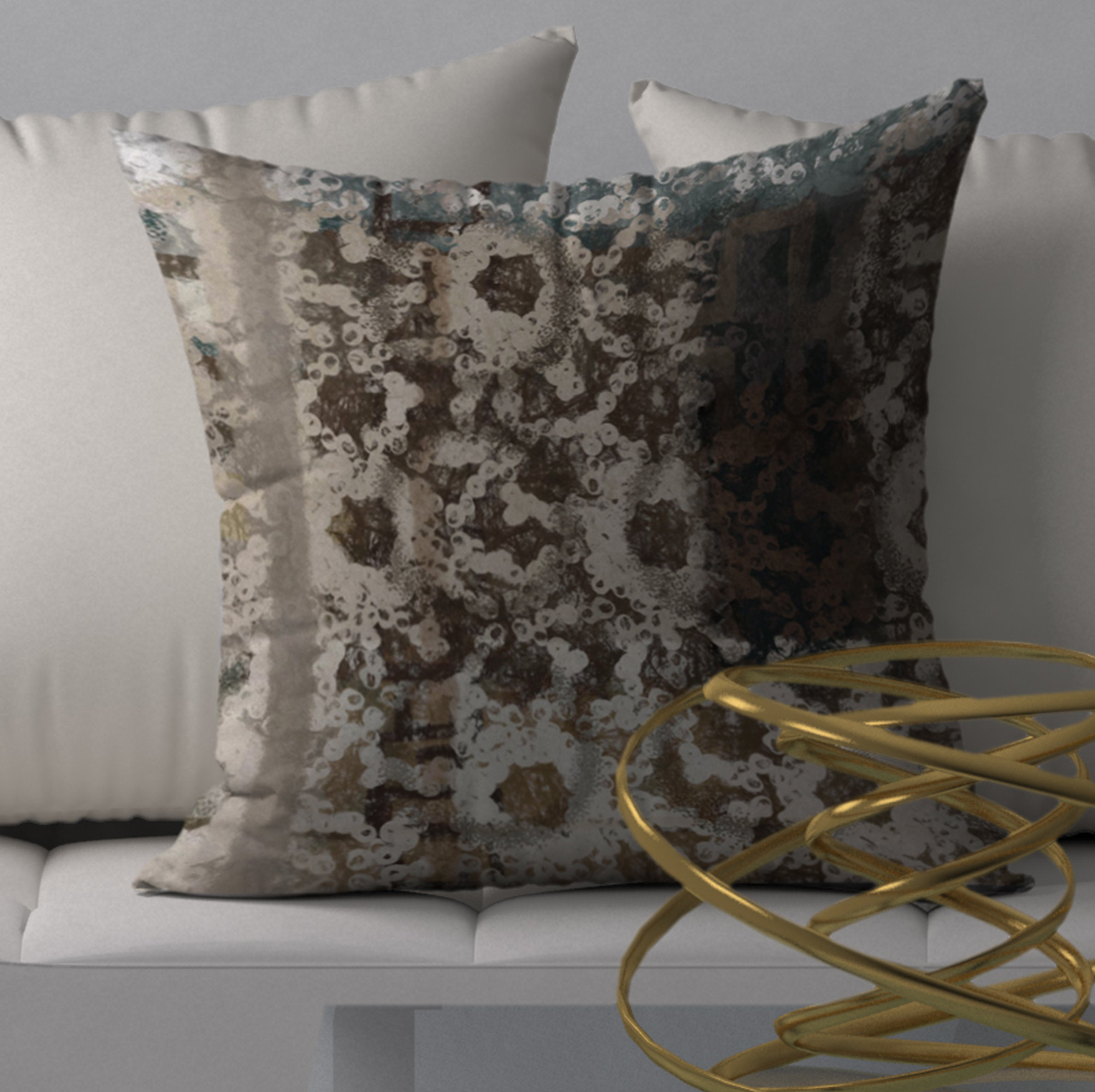 LeRoi Products Abstract Reversible Throw Pillow | Wayfair