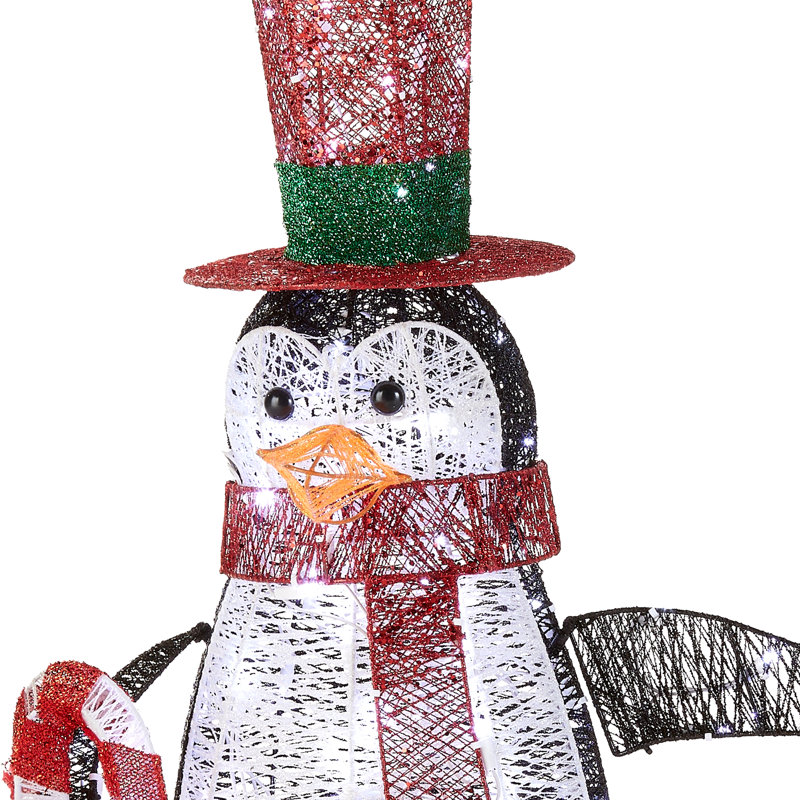 The Holiday Aisle® 36 in. Penguin with LED Lights & Reviews | Wayfair