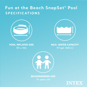 Intex Beach Days Snap Set Pool & Reviews | Wayfair