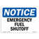 SignMission OSHA Notice - Emergency Fuel Shutoff Sign | Heavy Duty Sign ...