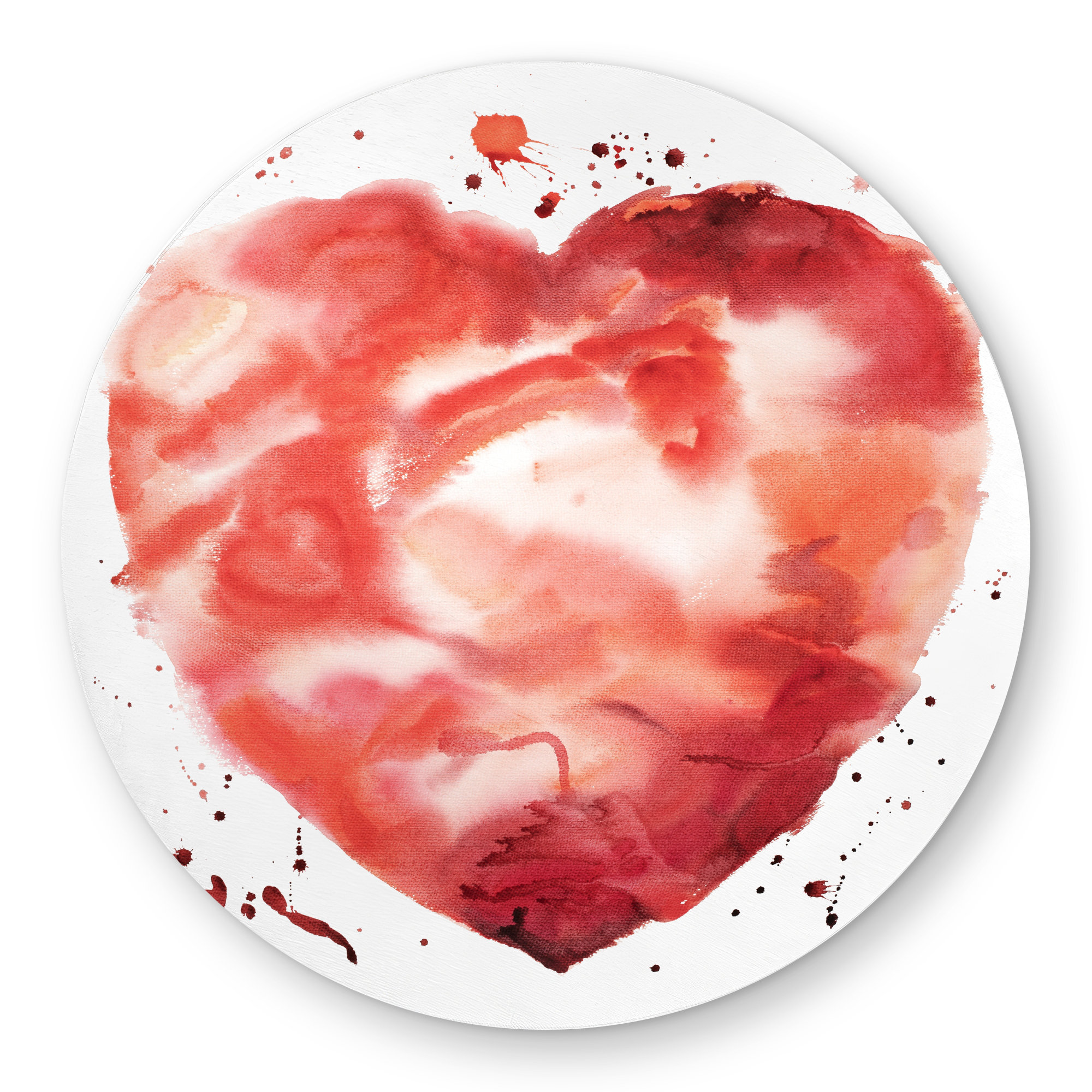 Begin Edition International Inc. Big Heart Round Outdoor Area Rug ...