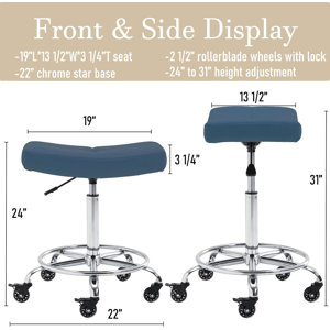 Hokku Designs Rolling Stool | Wayfair