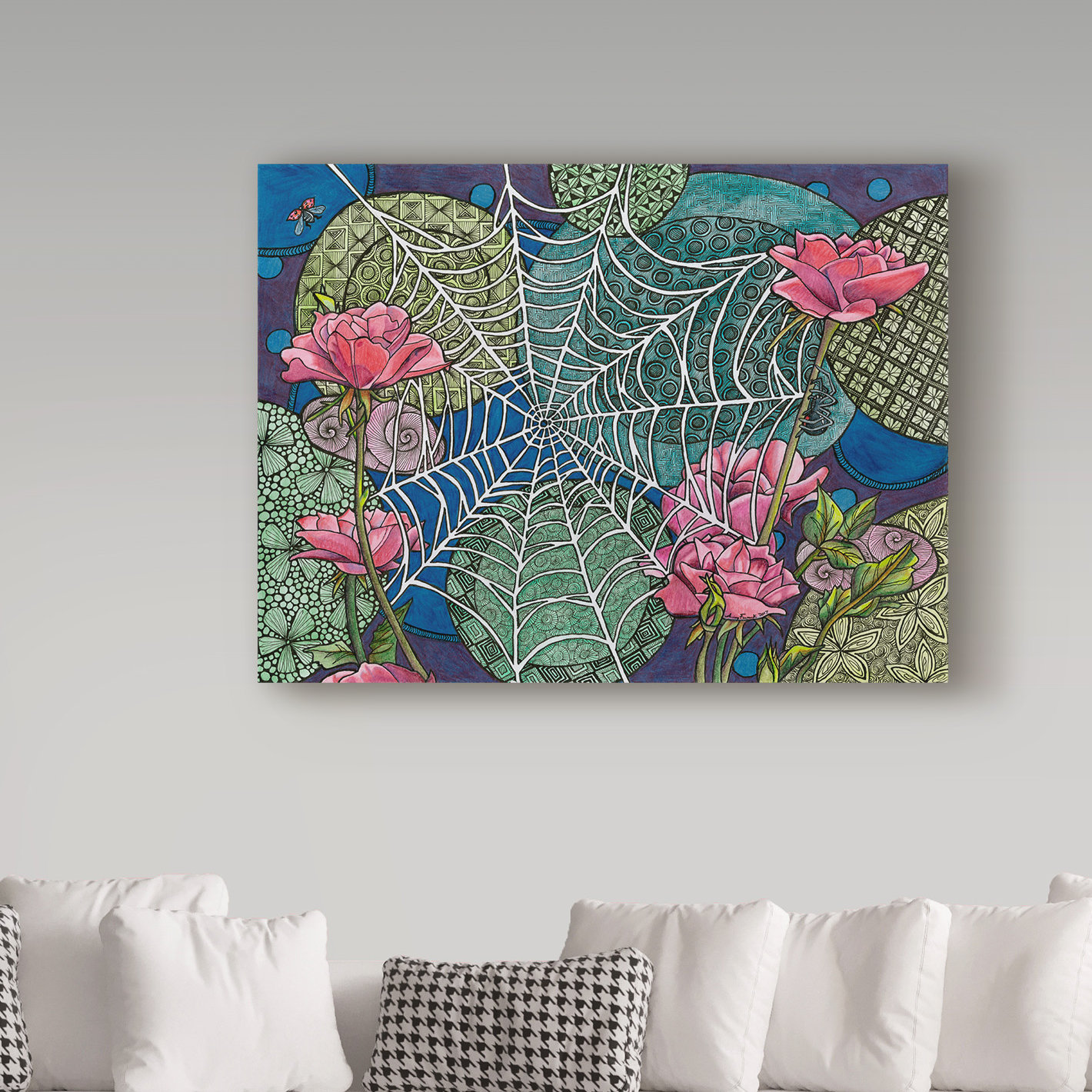 Trademark Fine Art 'Night Weaving' Graphic Art Print on Wrapped Canvas ...