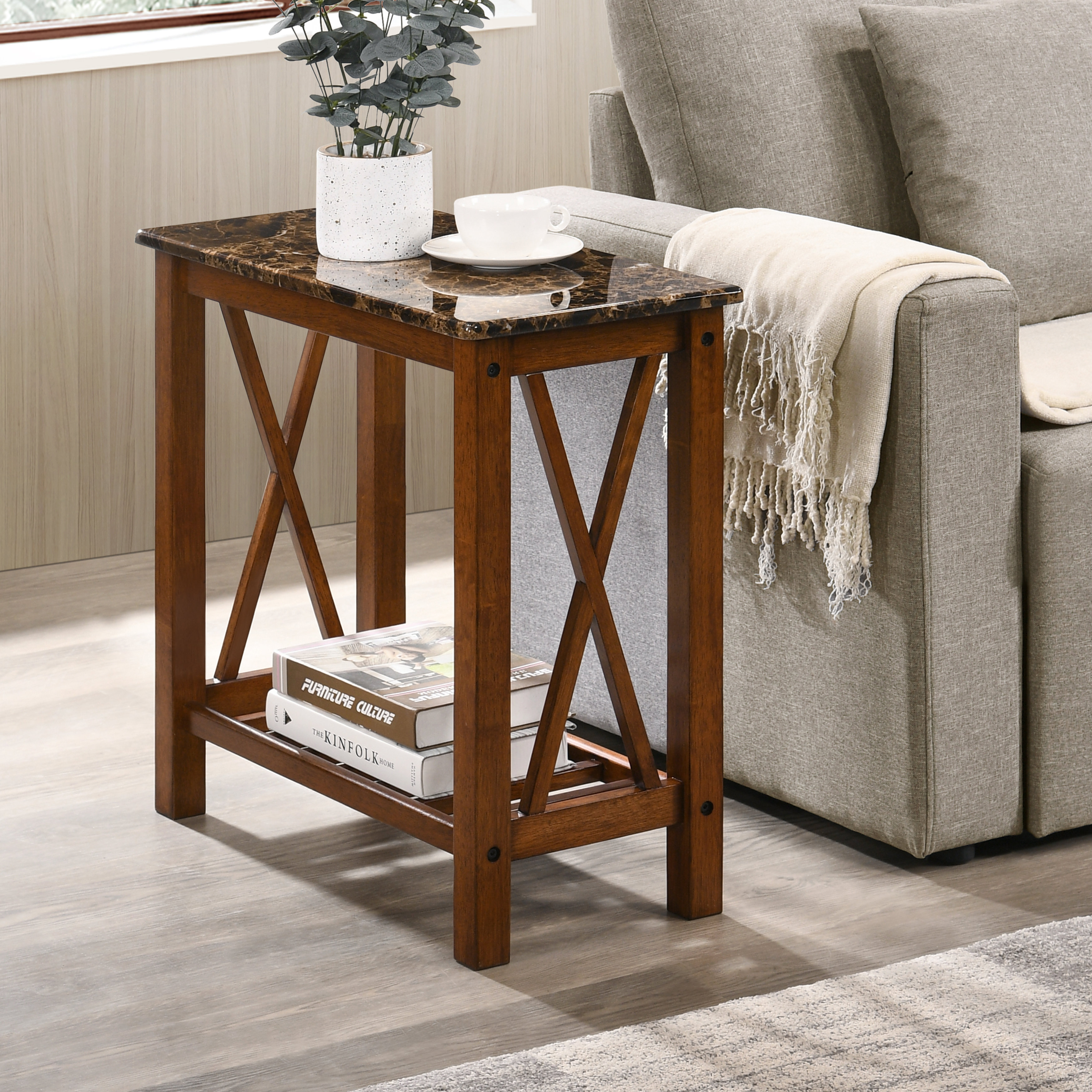 Latitude Run® Calaweigh 23.5'' Tall End Table & Reviews | Wayfair
