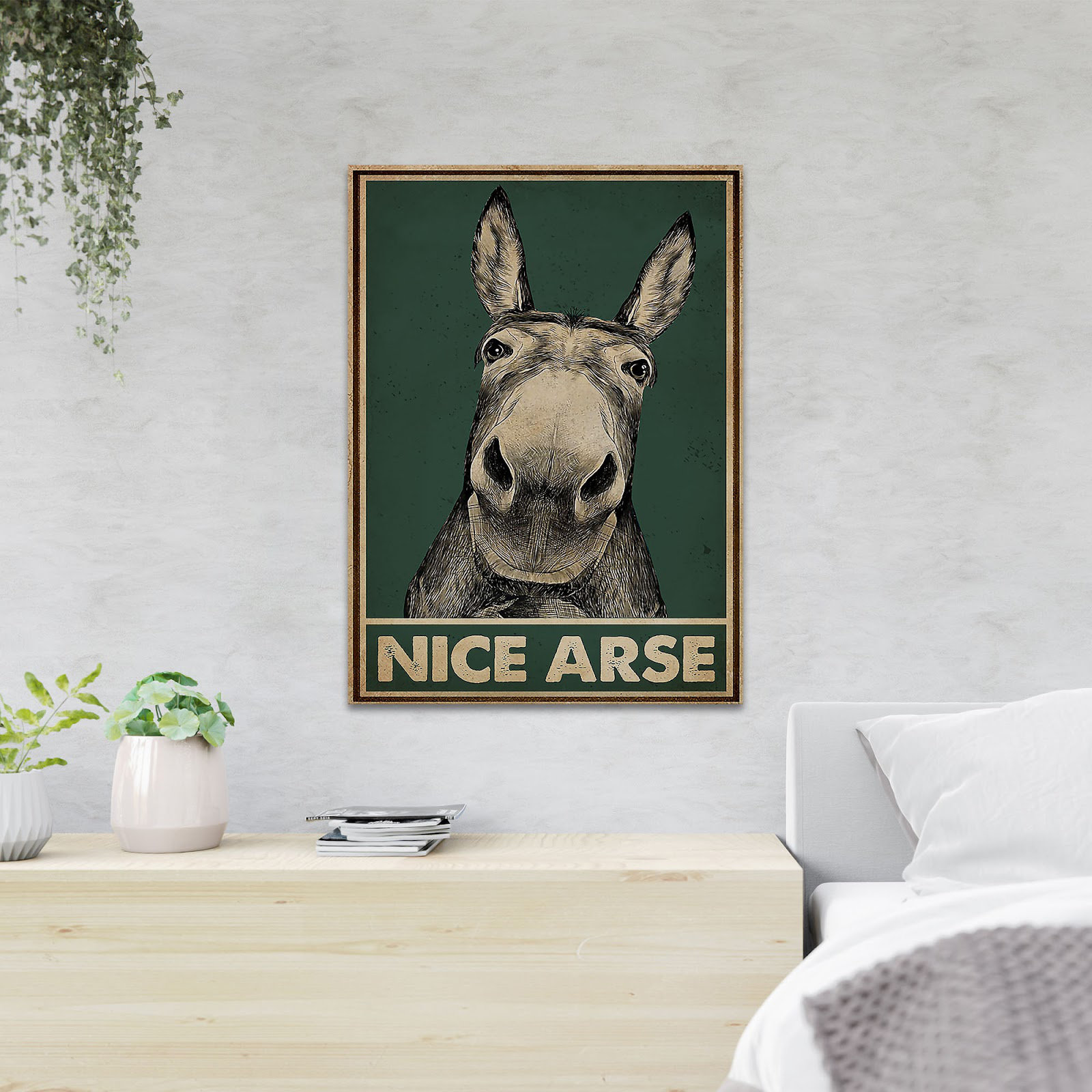 Trinx A Cow - Nice Arse - 1 Piece Rectangle Graphic Art Print On ...