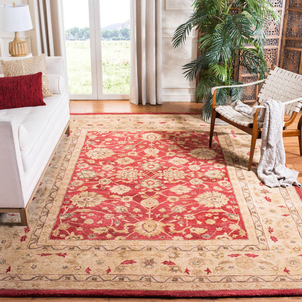 Charlton Home® Tingley Wool Floral Rug & Reviews | Wayfair