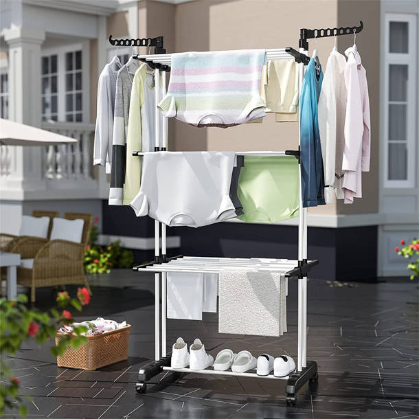 Rebrilliant Multi-Section Free-Standing Drying Rack & Reviews - Wayfair ...