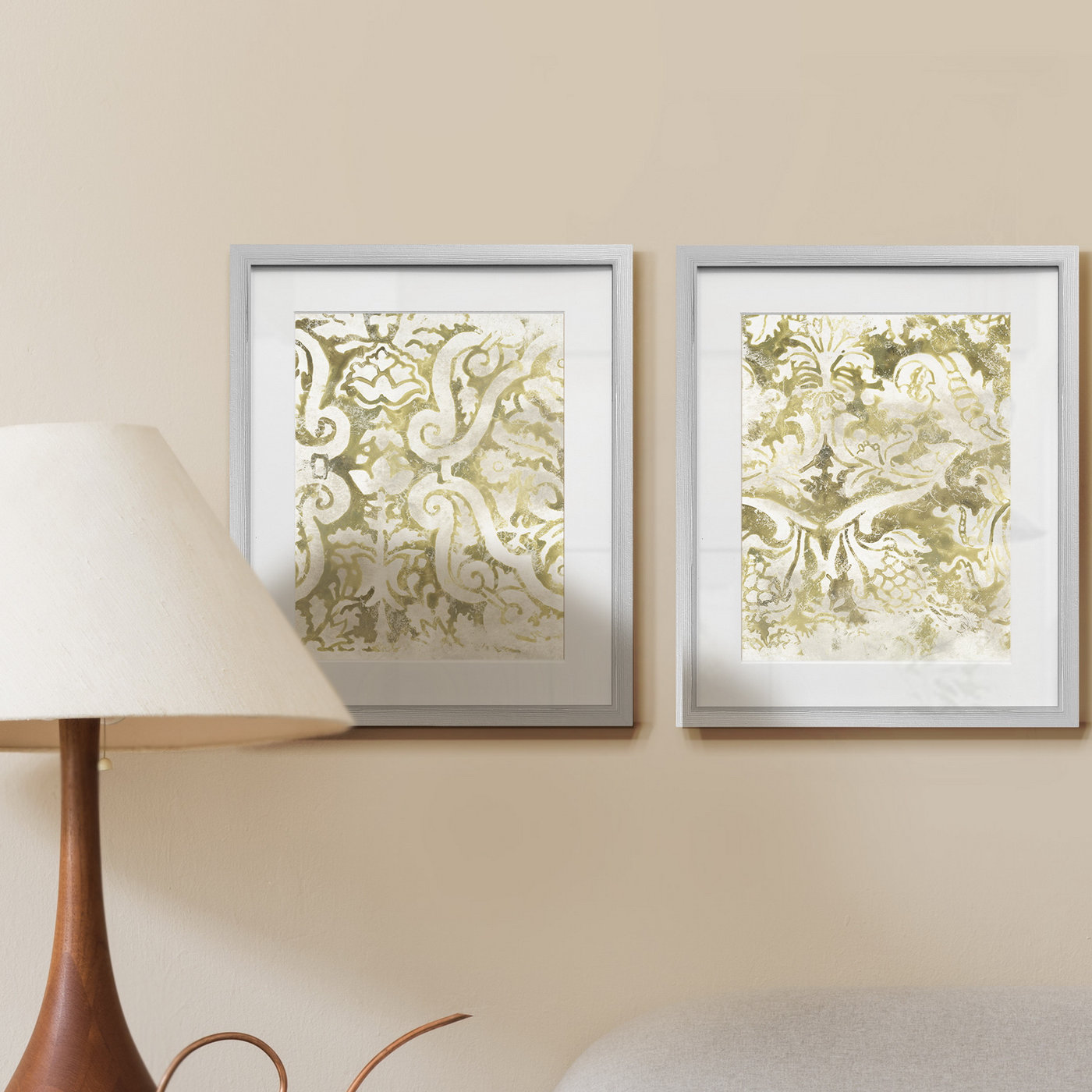 One Allium Way® Ancient Tile I - 2 Piece Picture Frame Graphic Art ...