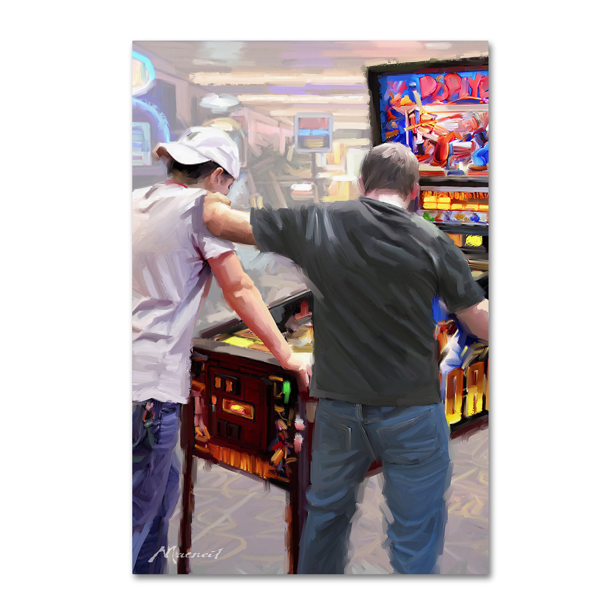 Winston Porter Pinball by The Macneil Studio - Print on Canvas ...